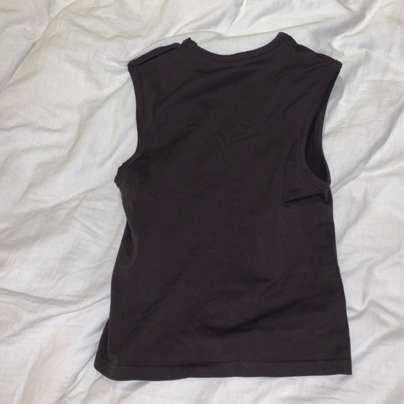 SKIMS | Tops | Skims Fits Everyone High Neck Tank Top In The Color Soot ...